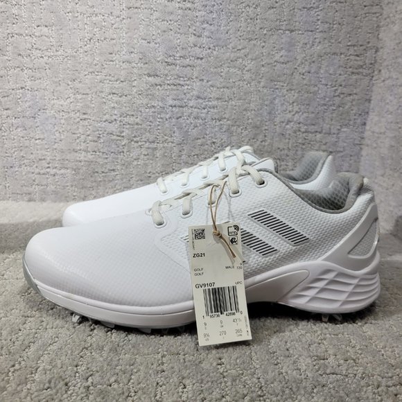 adidas | Shoes | Adidas Zg 2 Mens Size 95 Us Whitesilver Lace Up Golf ...